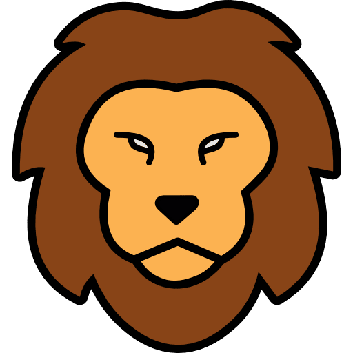 Lion Face Color Icon SVG Vector & PNG Free Download | UXWing