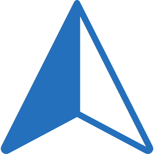 Map Direction Navigation Top Blue Icon SVG Vector & PNG Free Download ...