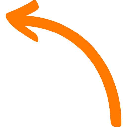 Twisted Arrow Left Orange Icon SVG Vector & PNG Free Download | UXWing