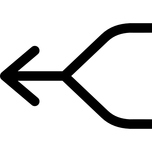 Two Arrow Combine Into One Left Icon SVG Vector & PNG Free Download ...