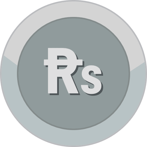 Silver Coin Pakistan Rupee Icon SVG Vector & PNG Free Download | UXWing