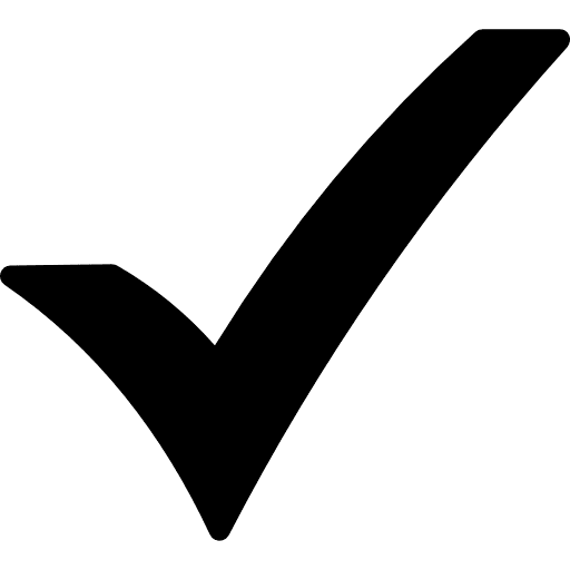 Checkmark Black Icon SVG Vector & PNG Free Download | UXWing