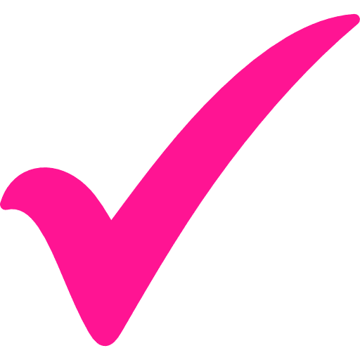 Pink Check Mark Icon SVG Vector & PNG Free Download | UXWing