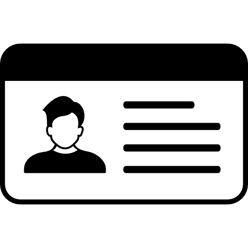 ID Proof Man Icon SVG Vector & PNG Free Download | UXWing