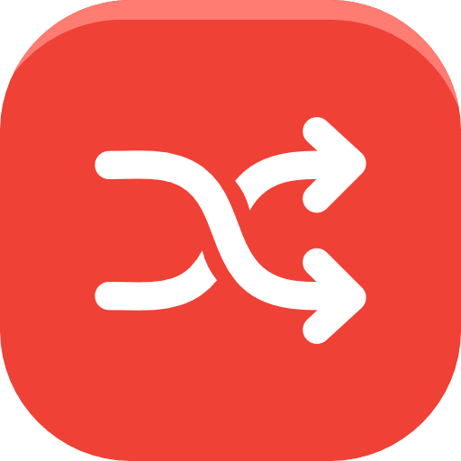 Music Player Shuffle Square icon SVG Vector & PNG Free Download | UXWing