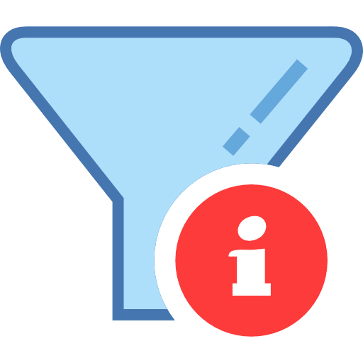Filter Info Color Icon SVG Vector & PNG Free Download | UXWing