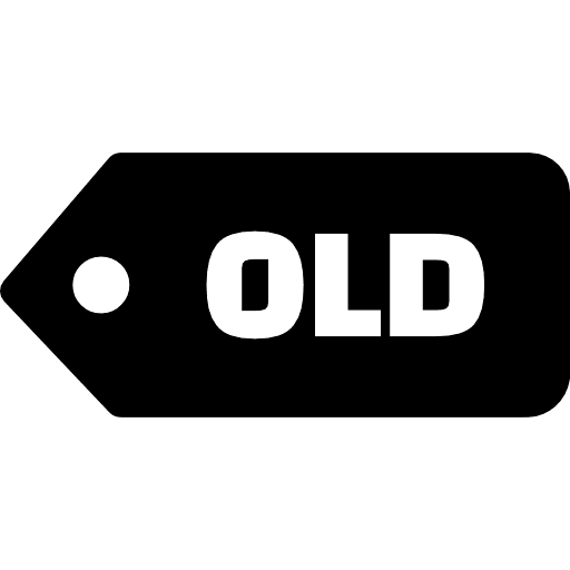 Old Label Black Icon SVG Vector & PNG Free Download | UXWing