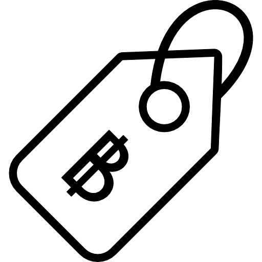 Thailand Baht Price Tag Icon SVG Vector & PNG Free Download | UXWing