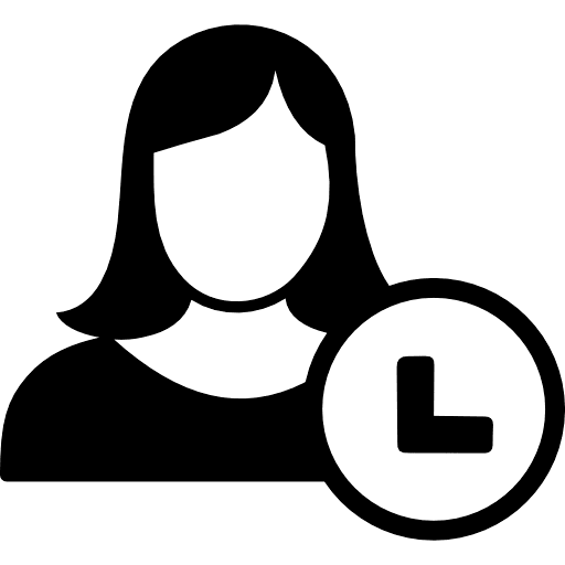 Pending User Female Icon SVG Vector & PNG Free Download | UXWing