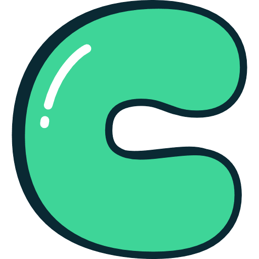 Bubble Letter C Green Icon SVG Vector & PNG Free Download | UXWing