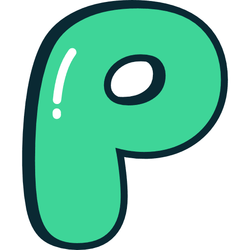 Bubble Letter P Green Icon SVG Vector & PNG Free Download | UXWing