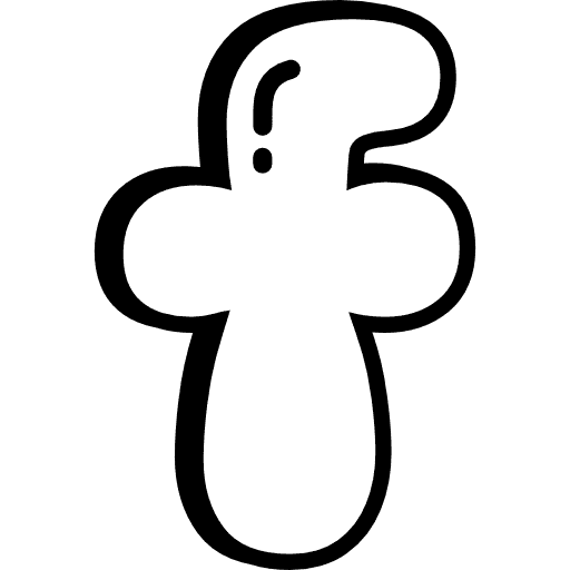 F Bubble Letter Lowercase Icon SVG Vector & PNG Free Download | UXWing