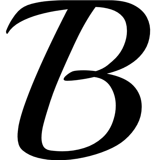 Fancy Letter B Icon SVG Vector & PNG Free Download | UXWing