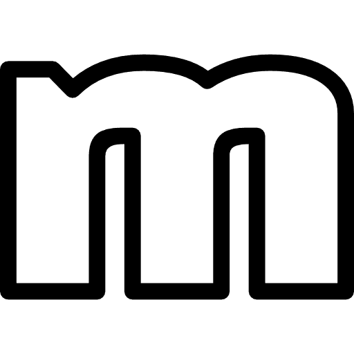 Letter M Lowercase Outline Icon SVG Vector & PNG Free Download | UXWing