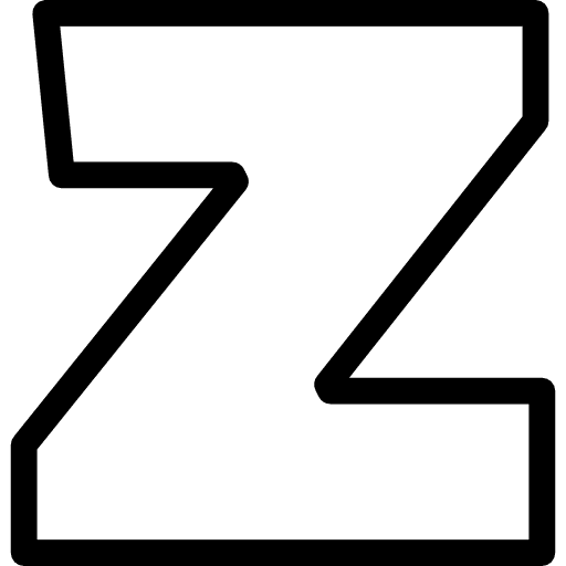 Letter Z Lowercase Outline Icon SVG Vector & PNG Free Download | UXWing
