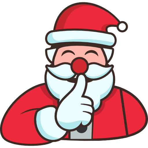 Secret Santa Claus Icon SVG Vector & PNG Free Download | UXWing