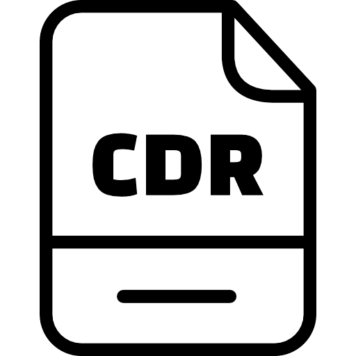 CDR File Outline Icon SVG Vector & PNG Free Download | UXWing