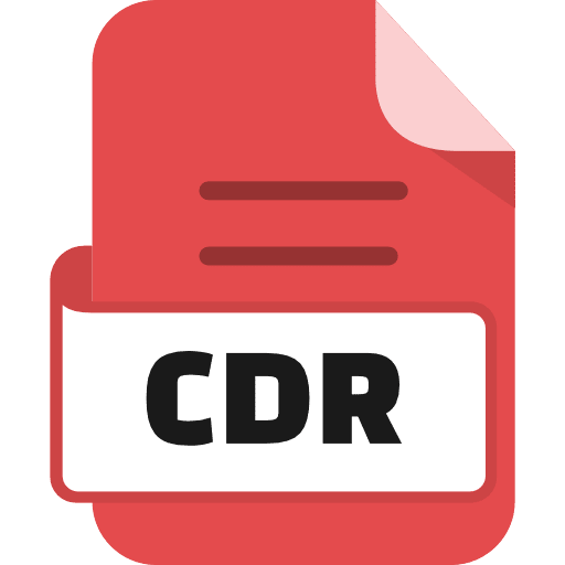 File CDR Color Red Icon SVG Vector & PNG Free Download | UXWing