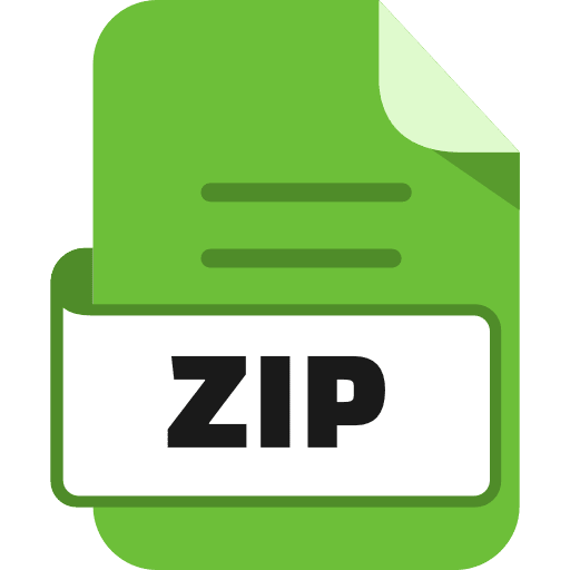 Zip File Icon Vector