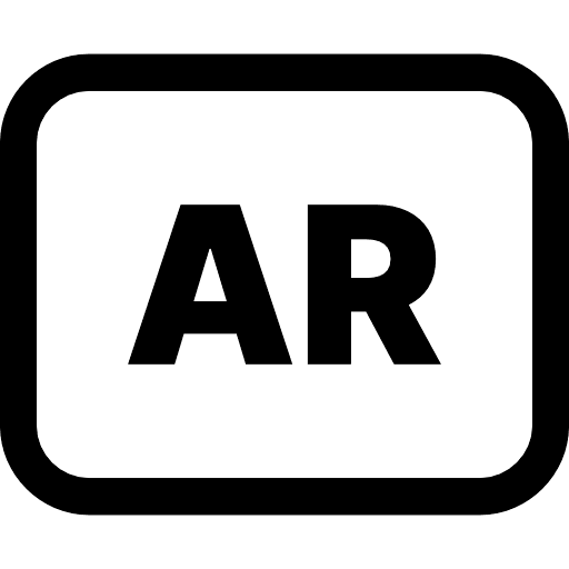 AR Label Icon SVG Vector & PNG Free Download | UXWing