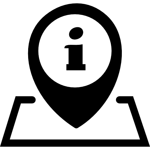 Info Map Location Black Icon SVG Vector & PNG Free Download | UXWing