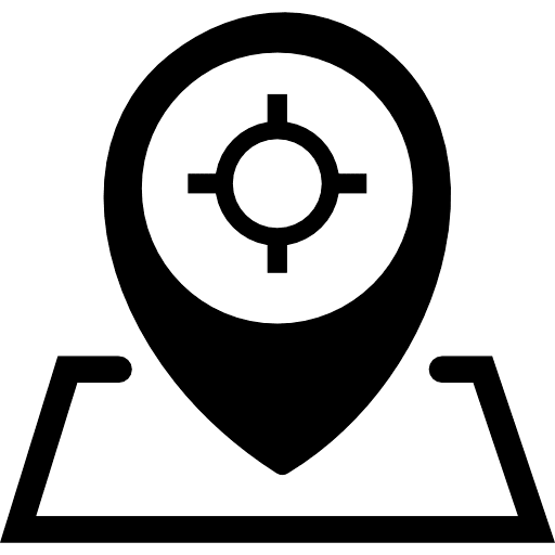 Targeted Map Location Black Icon SVG Vector & PNG Free Download | UXWing