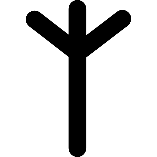 Algiz Symbol Icon SVG Vector & PNG Free Download | UXWing