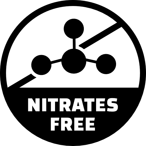 Nitrates Free Sign Black Icon SVG Vector & PNG Free Download | UXWing