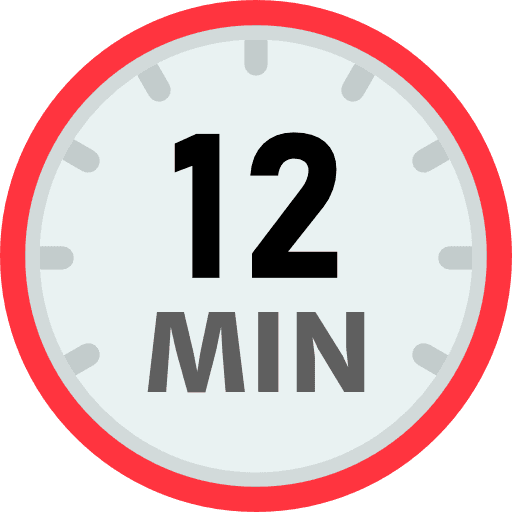 12 Minutes Icon SVG Vector & PNG Free Download | UXWing