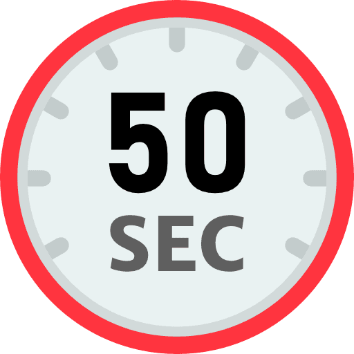 50 Seconds Icon SVG Vector & PNG Free Download | UXWing