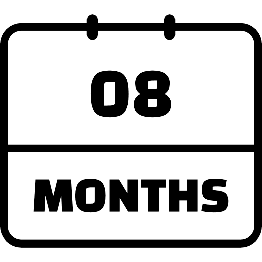 8 Months Outline icon SVG Vector & PNG Free Download | UXWing