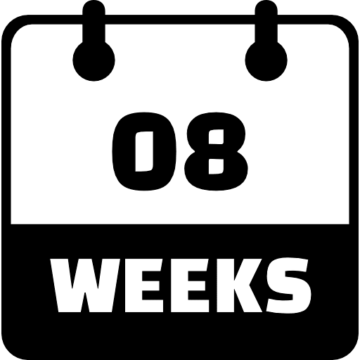 8 Weeks Black Icon SVG Vector & PNG Free Download | UXWing