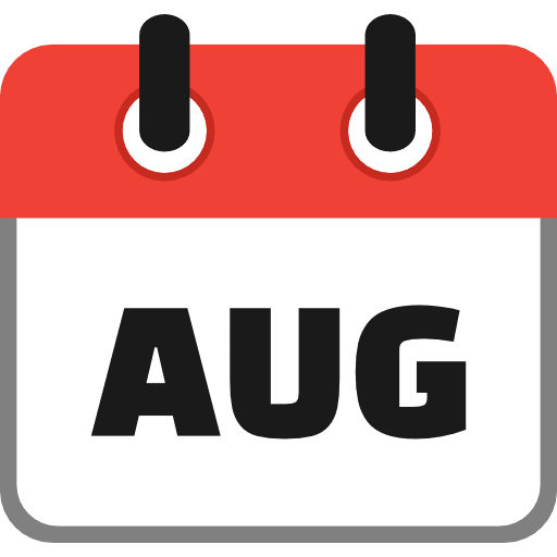 August Icon SVG Vector & PNG Free Download | UXWing