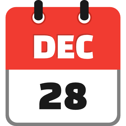 December 28 Icon SVG Vector & PNG Free Download | UXWing