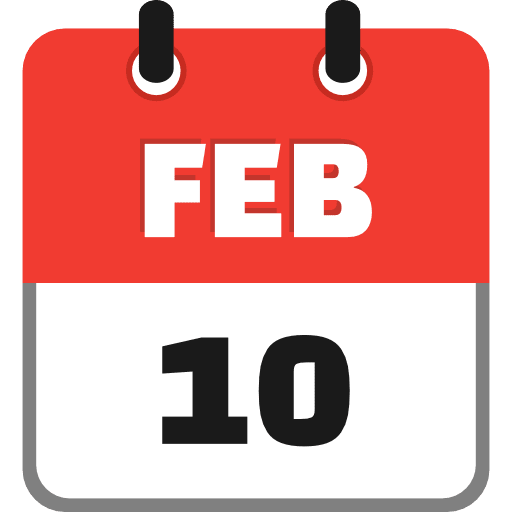 February 10 Icon SVG Vector & PNG Free Download | UXWing