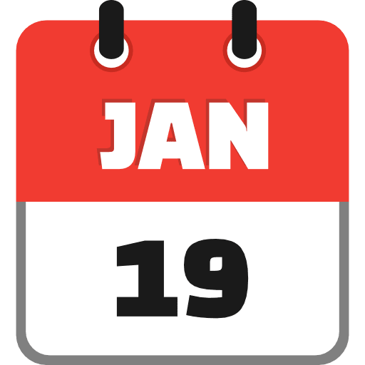 January 19 Icon SVG Vector & PNG Free Download | UXWing
