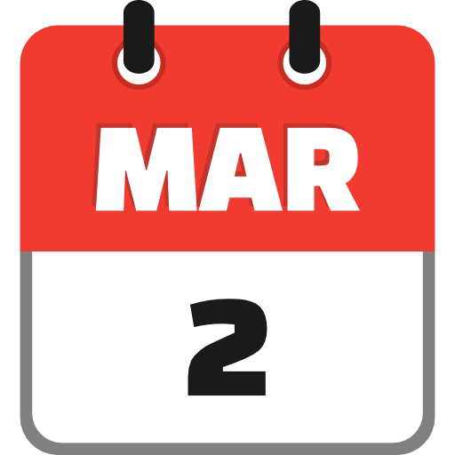 March 2 Icon SVG Vector & PNG Free Download | UXWing