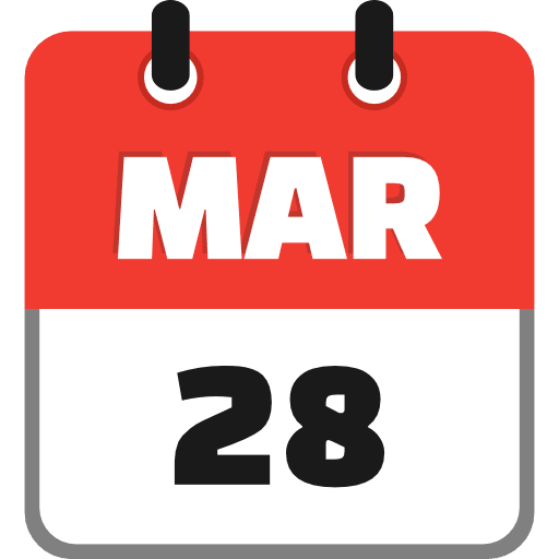 March 28 Icon SVG Vector & PNG Free Download | UXWing