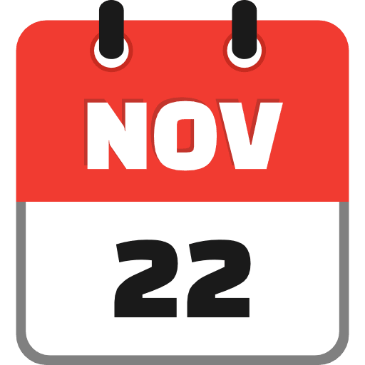 November 22 Icon SVG Vector & PNG Free Download | UXWing