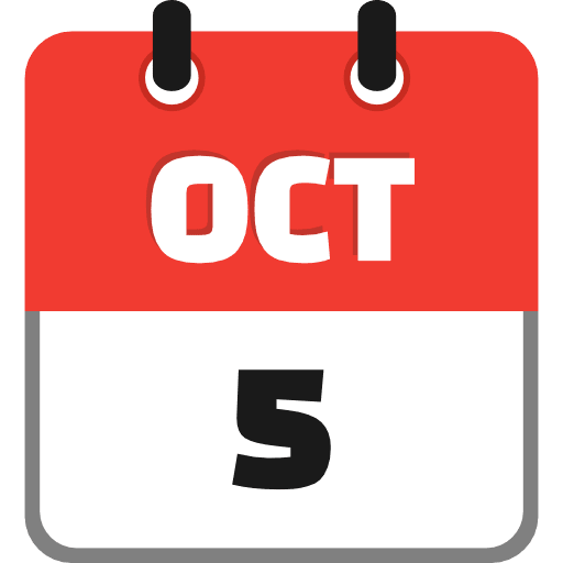 October 5 icon SVG Vector & PNG Free Download | UXWing