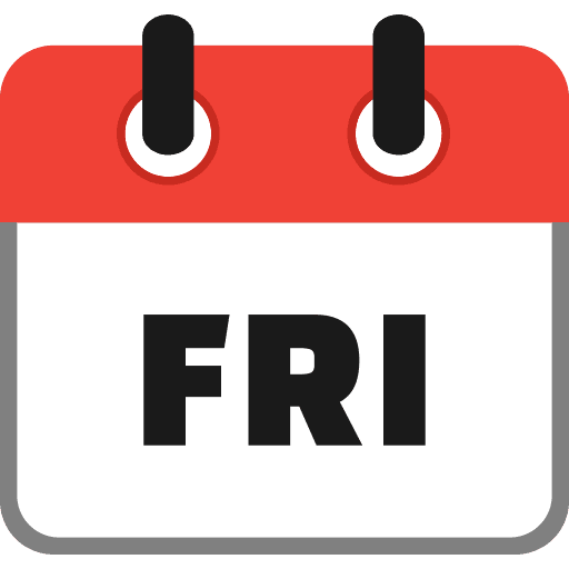 Week Day Friday Icon SVG Vector & PNG Free Download | UXWing