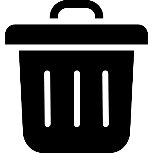 Trash Can Black Icon SVG Vector & PNG Free Download | UXWing