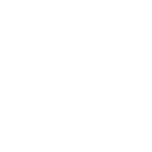 Trash Delete White Icon SVG Vector & PNG Free Download | UXWing